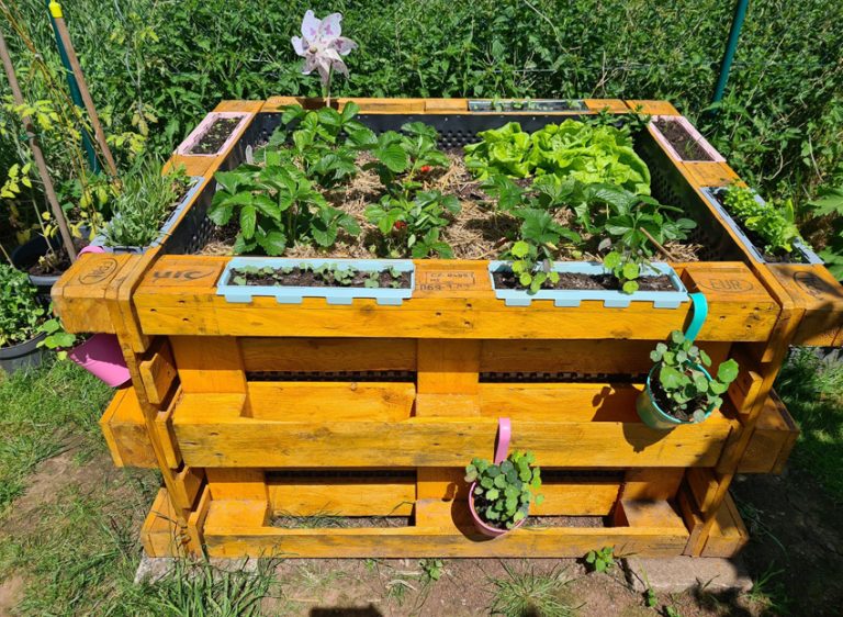 DIY-Anleitung: Ein Hochbeet aus Paletten selbst bauen - LEITERMANN Blog ...